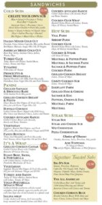 Menu Poughkeepsie - Gino's Pizza & Restaurant Main St • Poughkeepsie ...
